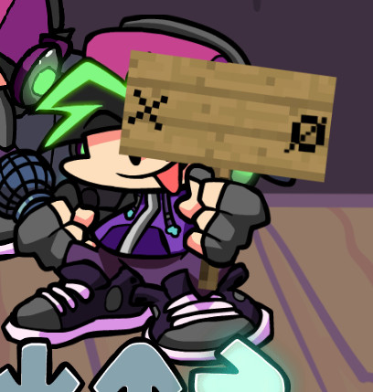 Bf Neo Reskin! (Bf Neo With Minecraft Sign) [Friday Night Funkin'] [Mods]