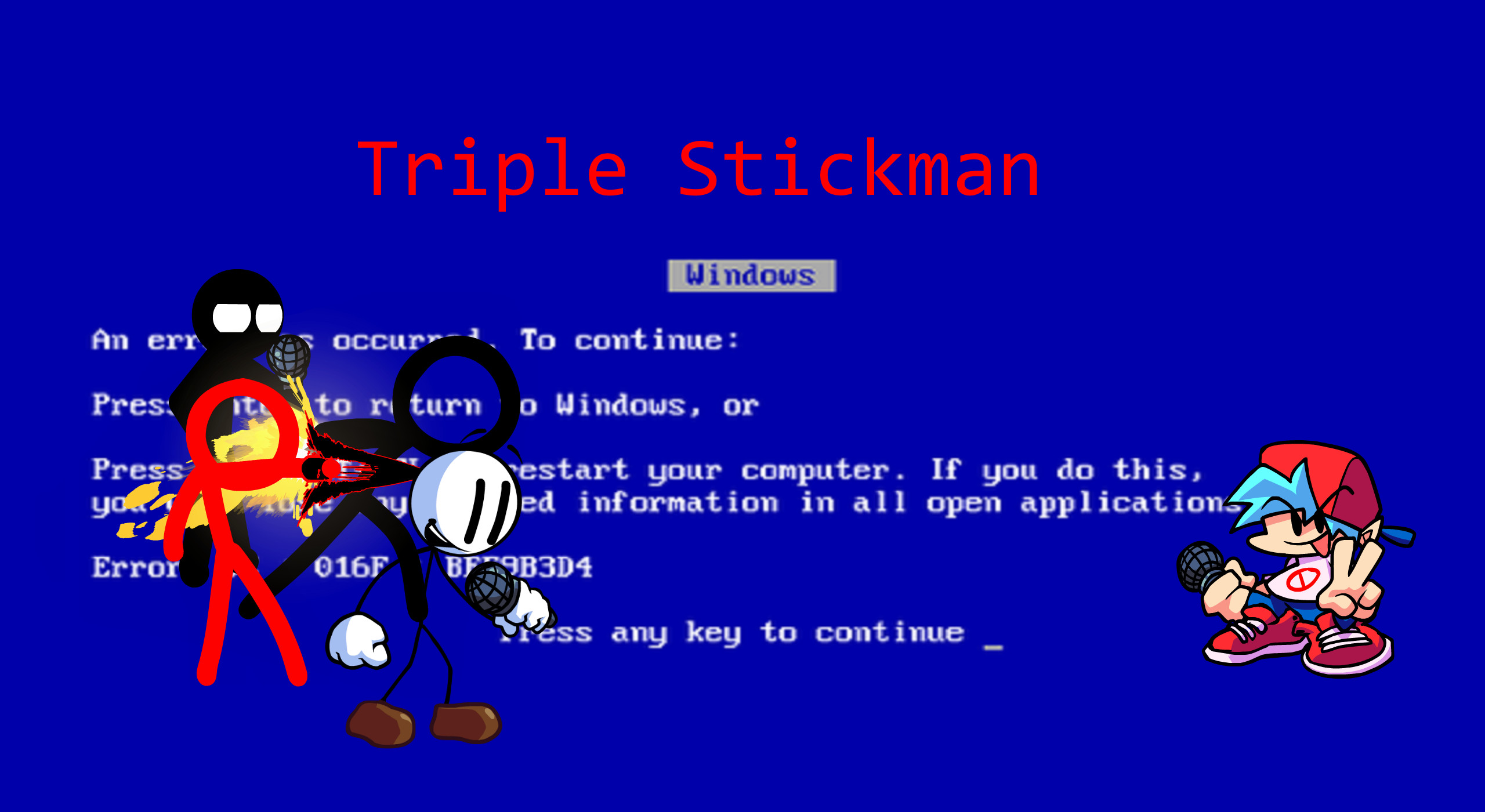 Triple Stickman [Friday Night Funkin'] [Mods]