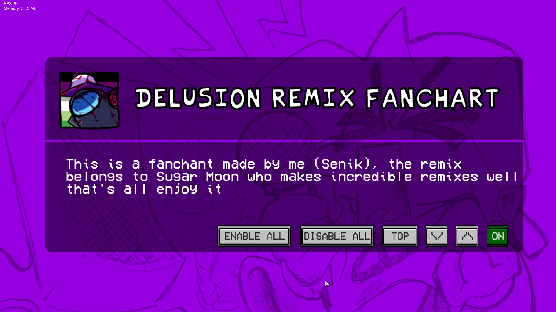 Delusion Remix Charted (fanchart) Mod for Friday Night Funkin' | FNF Mods