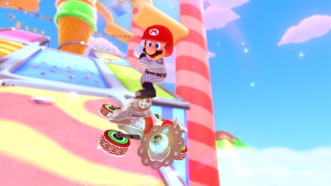 Mario (Baseball) w/ Tour Animations [Mario Kart 8 Deluxe] [Mods]