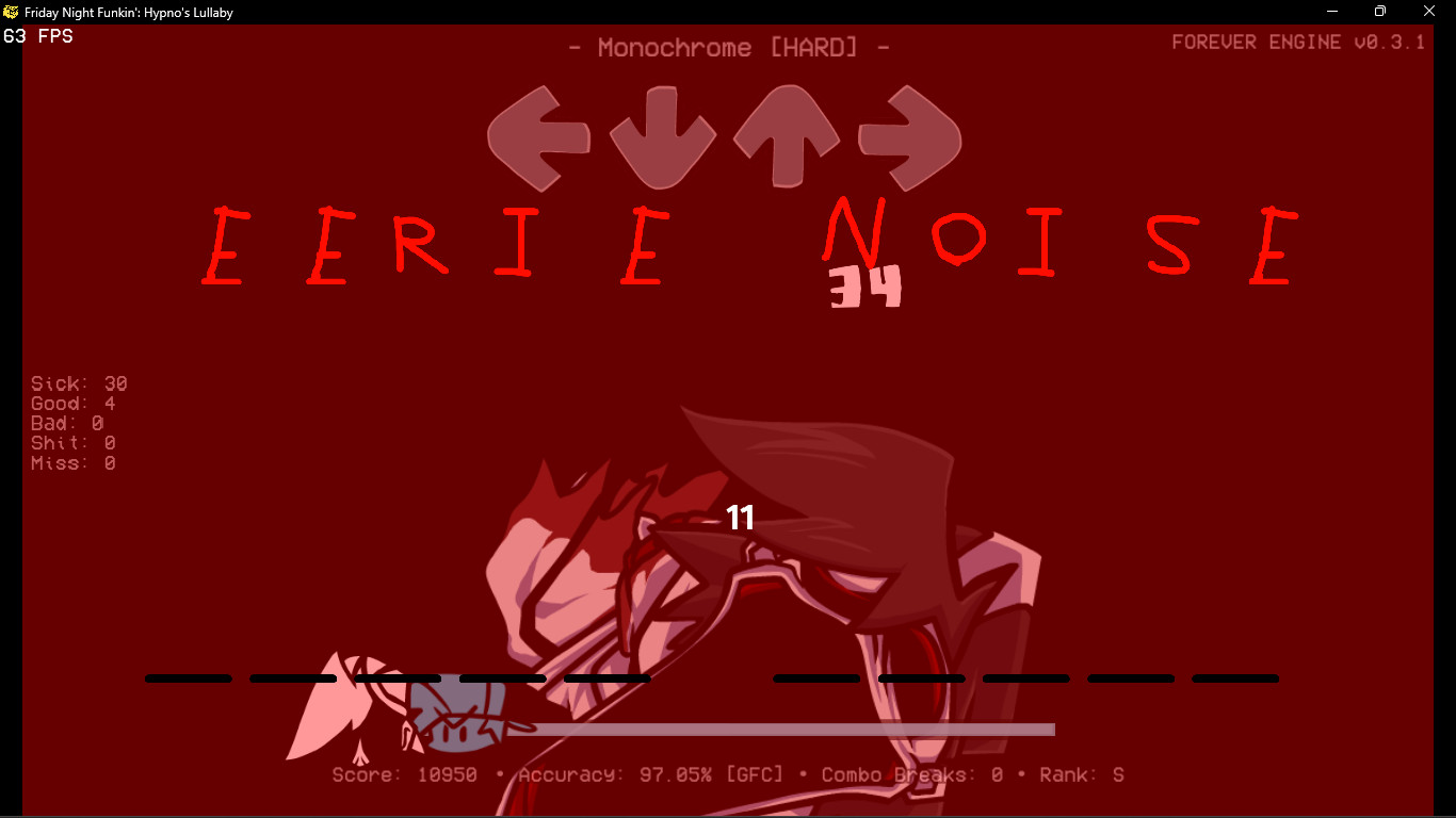 A normal Monochrome text replacement Mod for Friday Night Funkin' | FNF ...