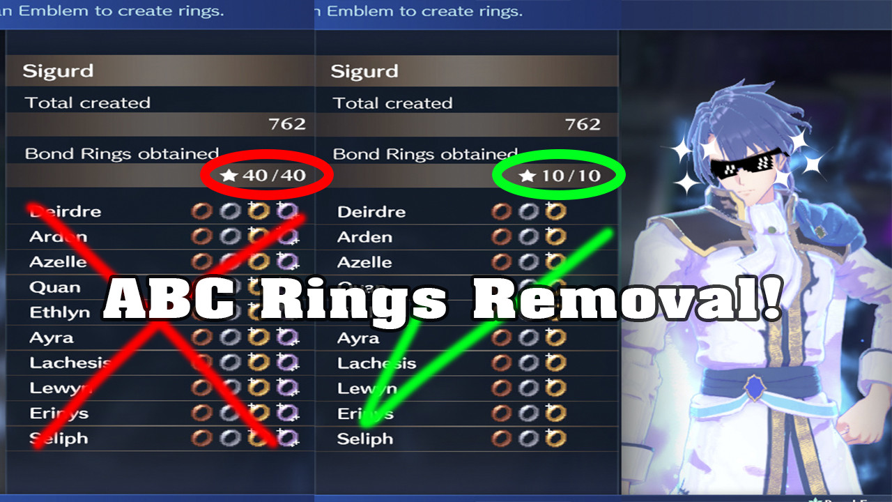 Mix Mod! 9999 Arena + ABC Rings Removal! Mod for Fire Emblem Engage ...