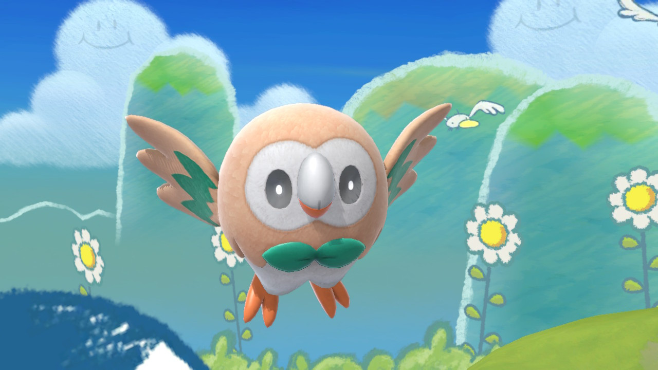 Rowlet v2.1 (Wi-Fi Safe!-All 73 animations) Mod for Super Smash Bros ...