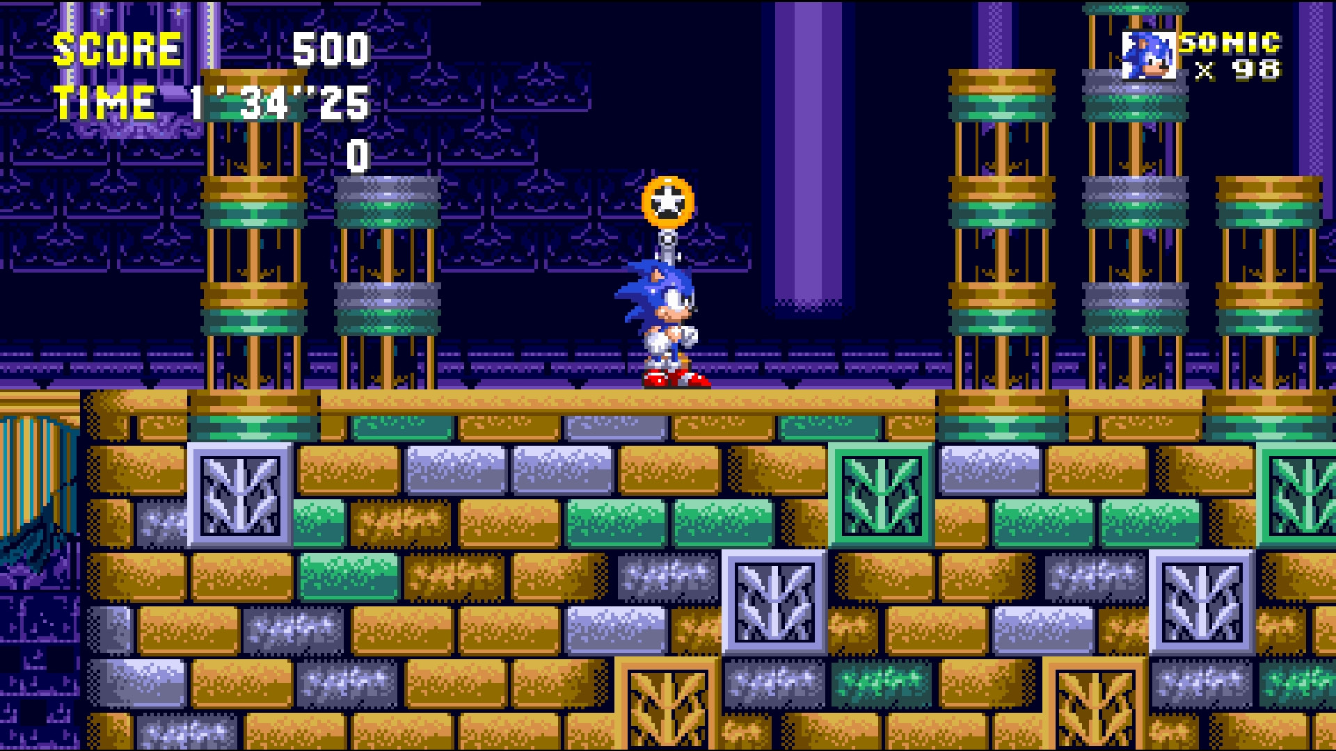 Mania style BG hidrocity palette Mod for Sonic 3 A.I.R. | S3AIR Mods