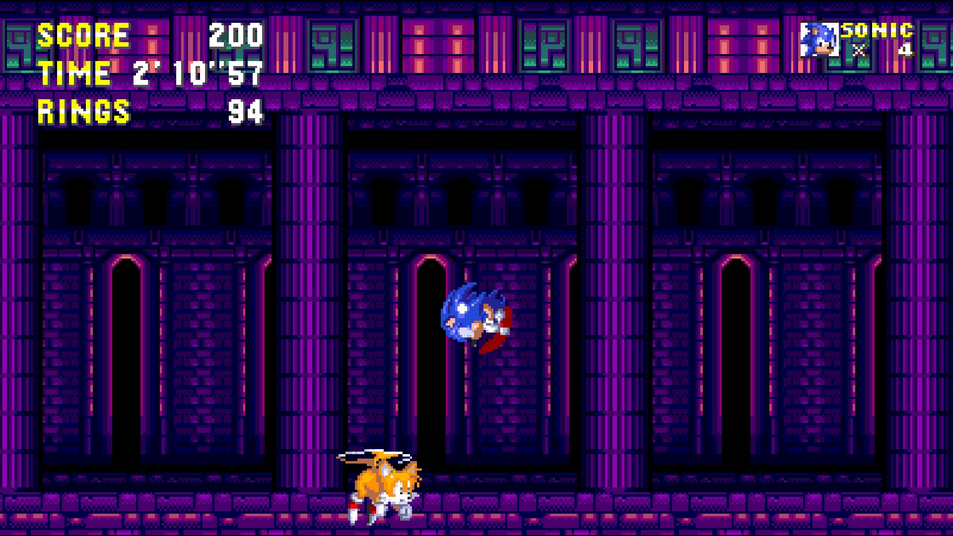 Mania style BG hidrocity palette Mod for Sonic 3 A.I.R. | S3AIR Mods