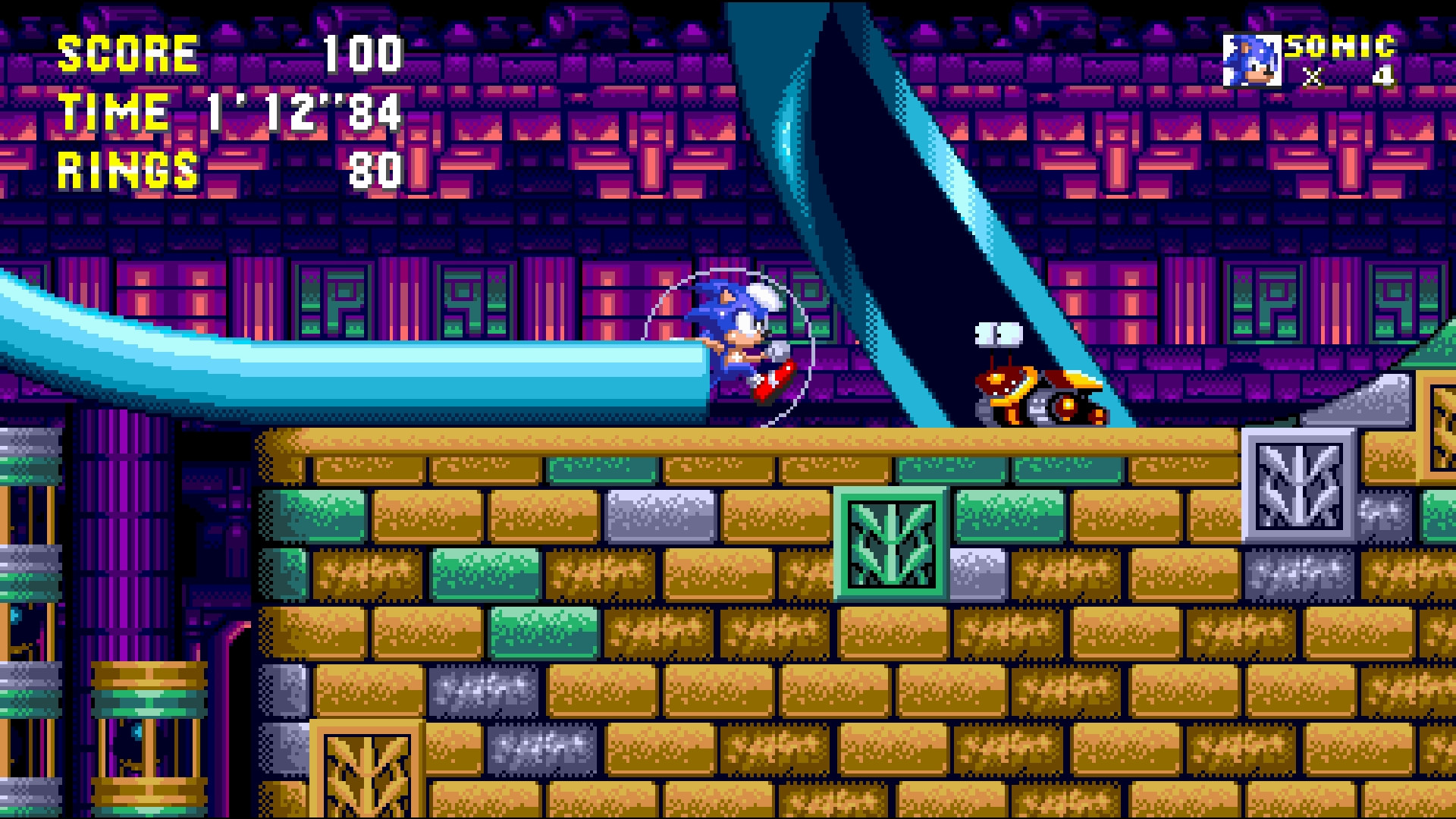 Mania style BG hidrocity palette Mod for Sonic 3 A.I.R. | S3AIR Mods