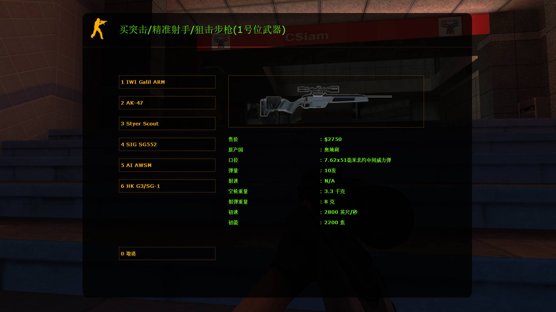 Steyr Scout on MW2019 Animation Mod for Counter-Strike 1.6 | CS1.6 Mods