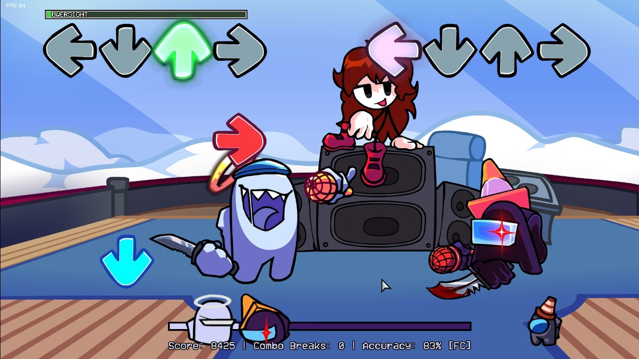 MiniCrewmate Gray (VS Impostor) Mod for Friday Night Funkin' | FNF Mods