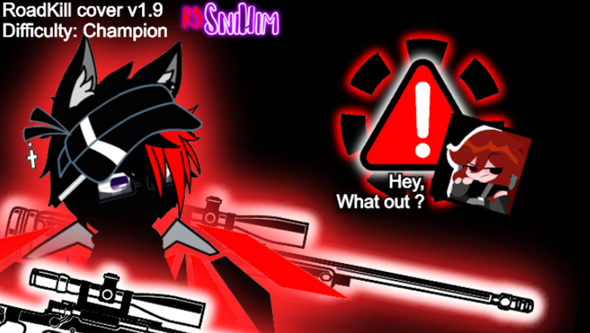 RoadKill v1.9 but it's Red Demon SniHim and Tactie [Friday Night Funkin ...