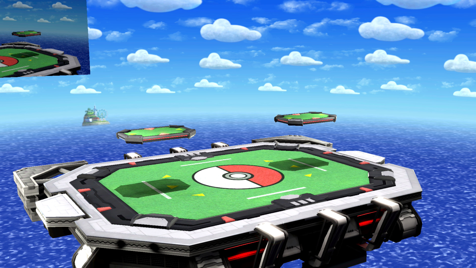 Stage Pokémon Stadium But Less Distracting Mod for Super Smash Bros ...