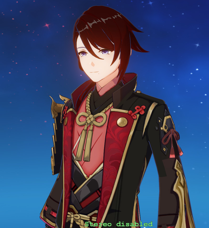 Red Black Ayato Mod for Genshin Impact | GI Mods