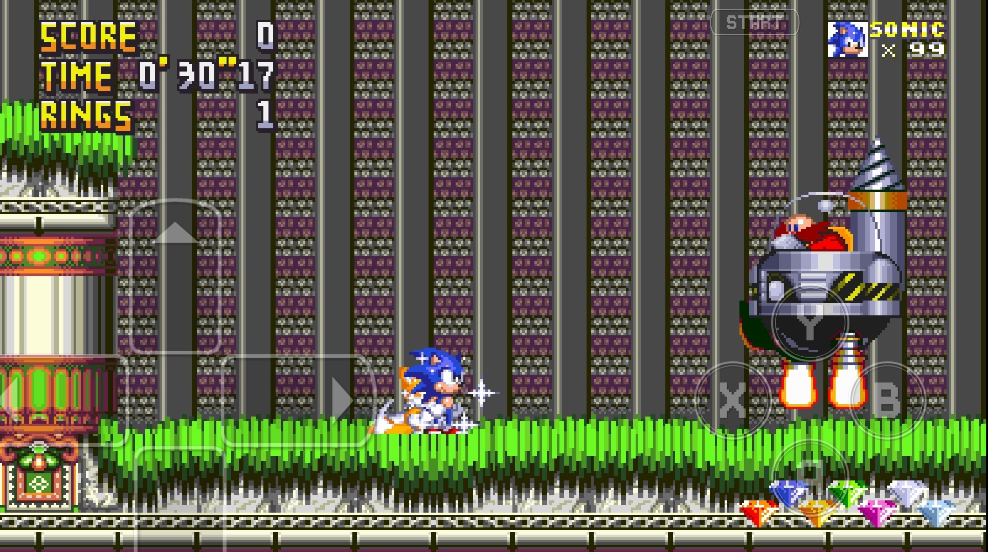 Sonic 3D Blast eggmobile 16 bits Mod for Sonic 3 A.I.R. | S3AIR Mods