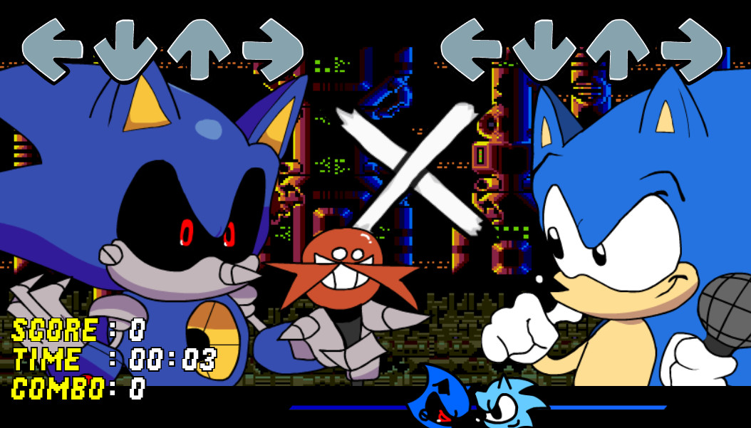 Friday Night Funkin' Vs Metal Sonic - 1Up Cartoons Mod for Friday Night ...