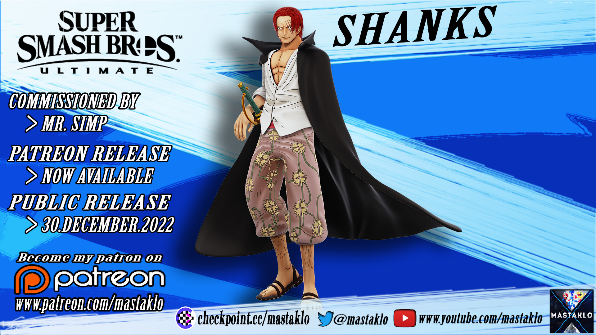 Shanks Mod for Super Smash Bros. Ultimate | SSBU Mods
