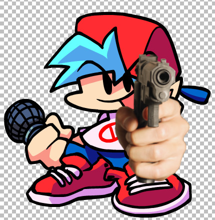 Boyfriend with.... GUN [Friday Night Funkin'] [Mods]