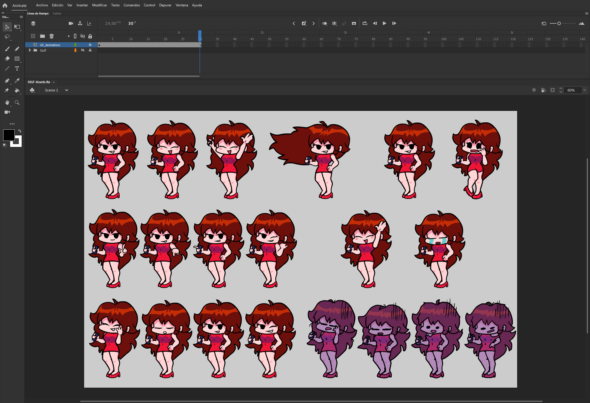 GF but she is standing+fla Mod for Friday Night Funkin' | FNF Mods