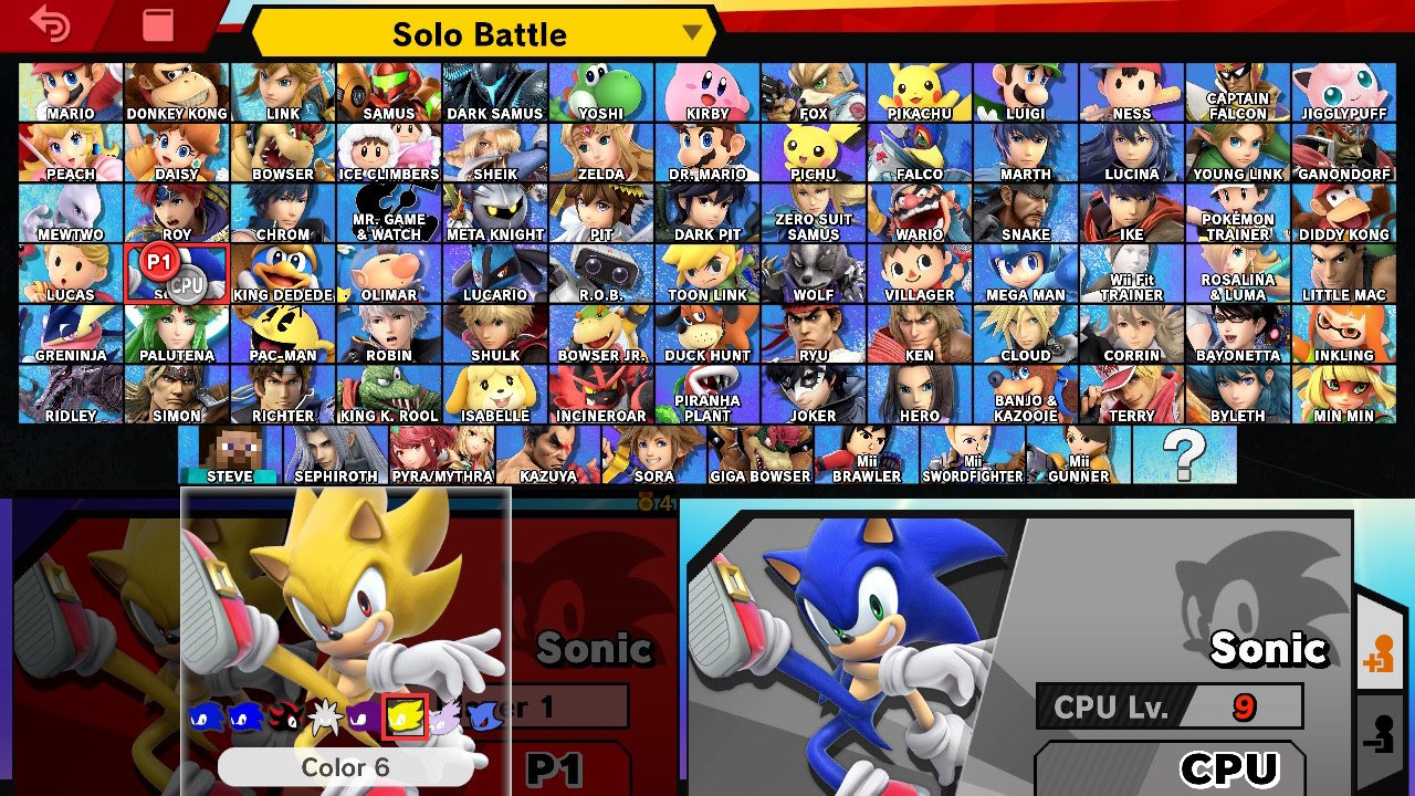 Super Sonic Alternate UI Mod for Super Smash Bros. Ultimate | SSBU Mods