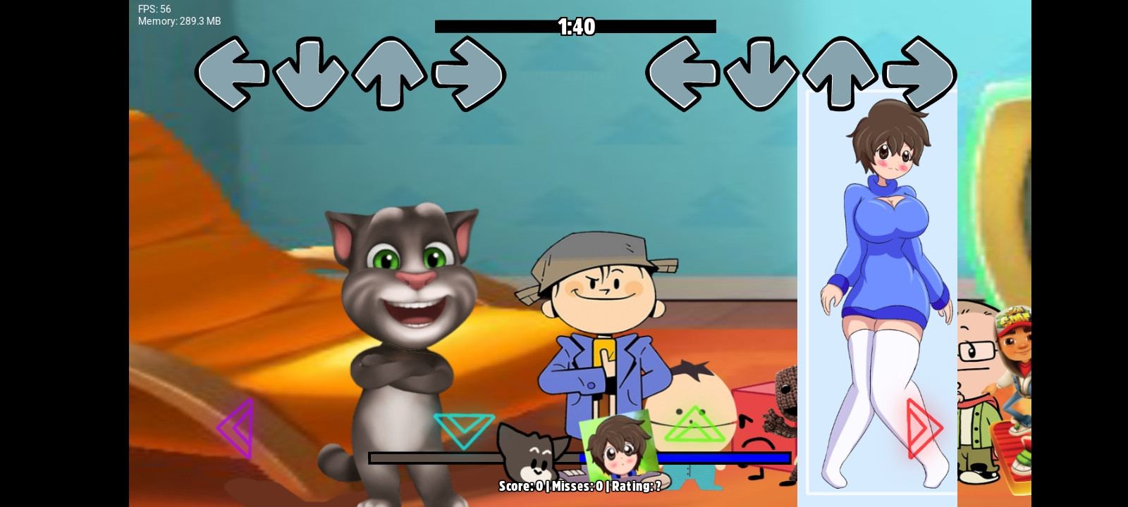 fnf vs. talking tom (joke mod) Mod for Friday Night Funkin' | FNF Mods