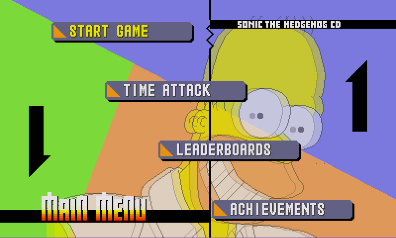 Homer CD Mod for Sonic CD (2011) | SCD Mods