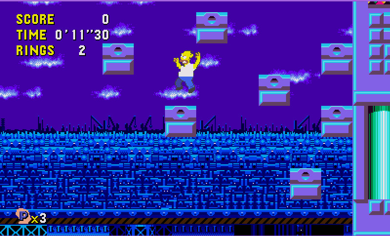 Homer CD Mod for Sonic CD (2011) | SCD Mods