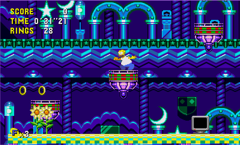 Homer CD Mod for Sonic CD (2011) | SCD Mods