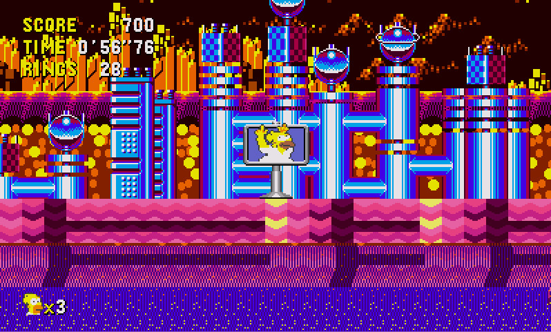 Homer CD Mod for Sonic CD (2011) | SCD Mods