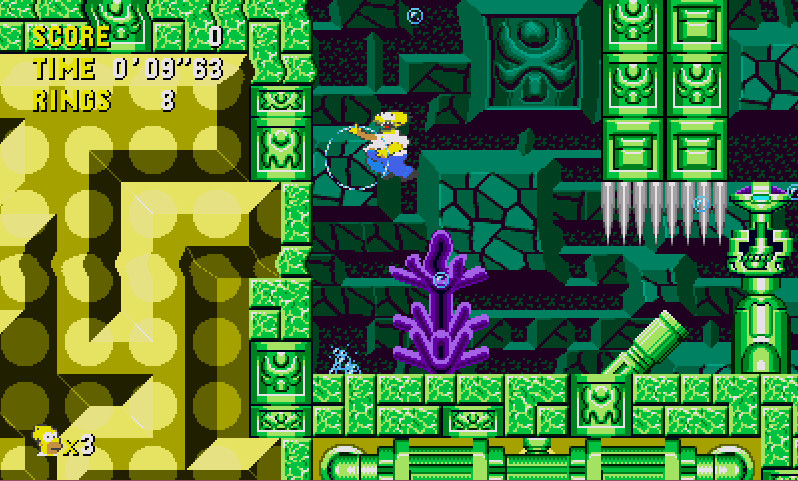 Homer CD Mod for Sonic CD (2011) | SCD Mods