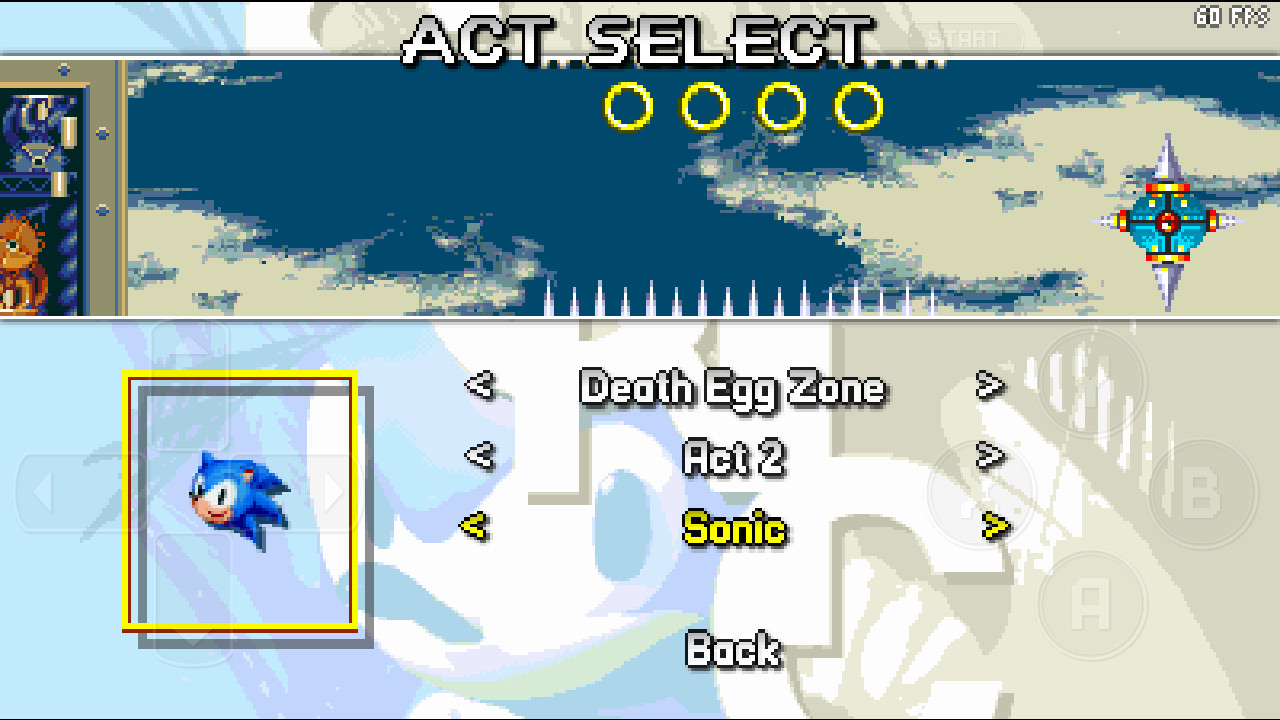 Mania-Styled Act Select Mod for Sonic 3 A.I.R. | S3AIR Mods
