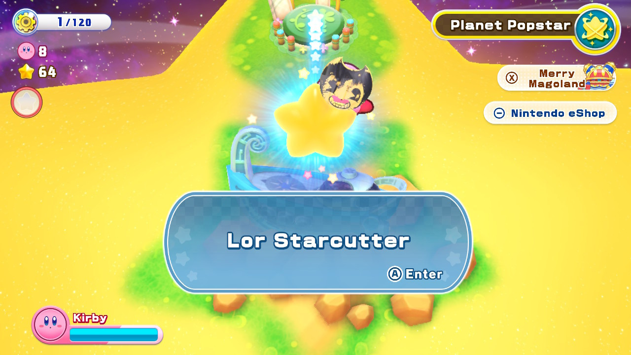 Sammy Lawrence Mask over Kine (DEMO) [Kirby's Return to Dreamland ...