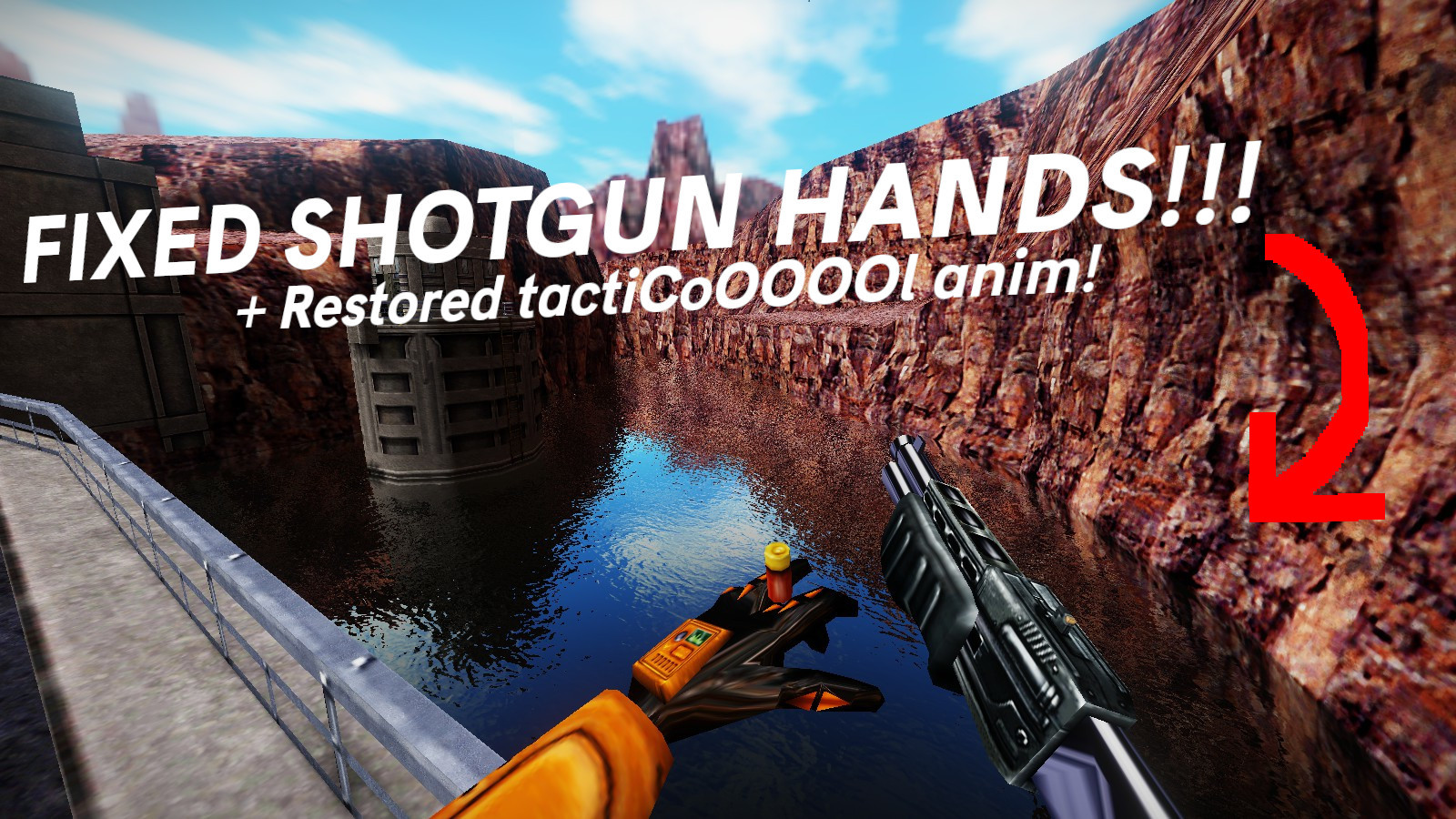 Fixed hands on spas with restored tactiCool anim! [Half-Life] [Mods]