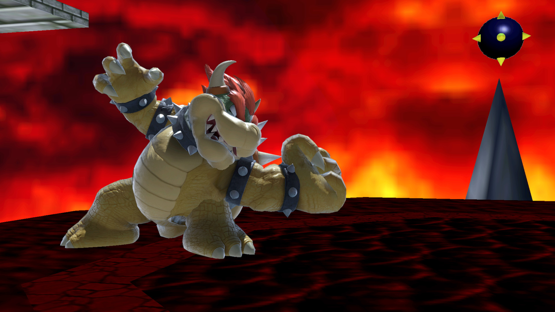 Bowser In The Dark World / Fire Sea / Sky Mod for Super Smash Bros ...