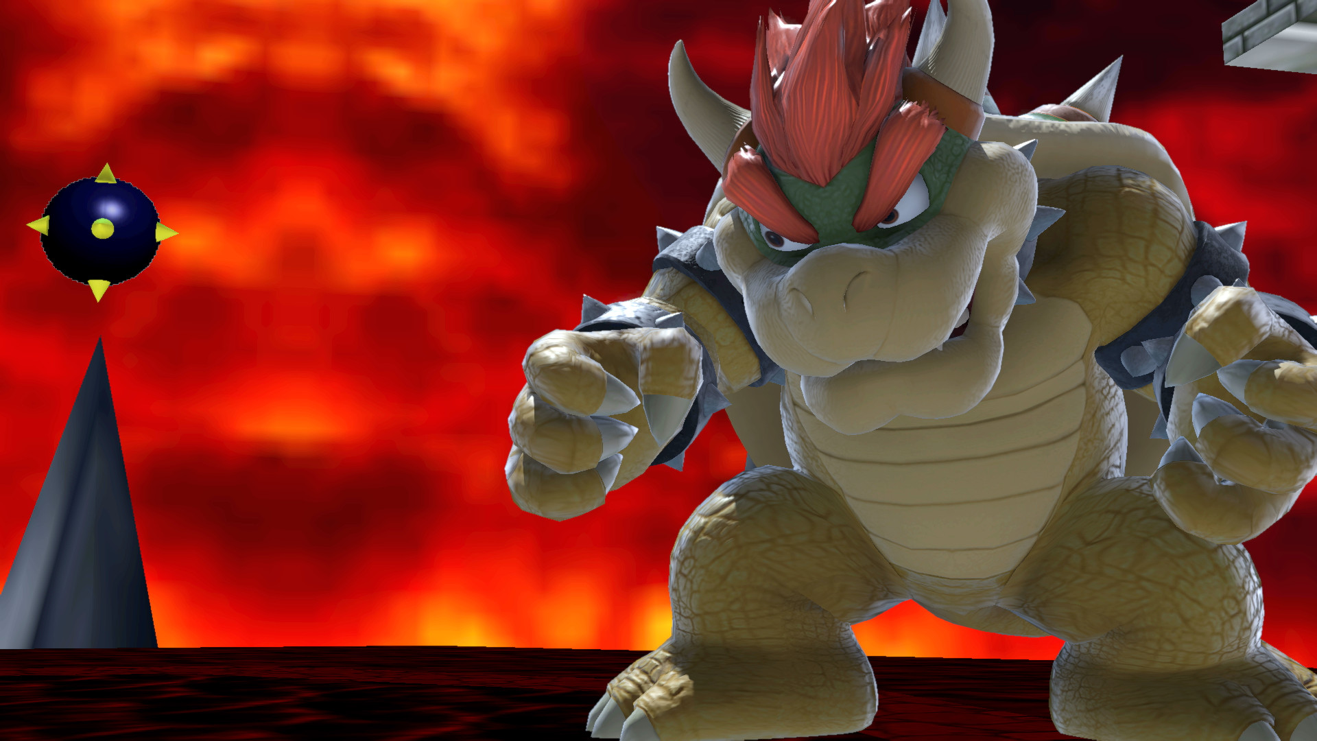 Bowser In The Dark World / Fire Sea / Sky Mod for Super Smash Bros ...