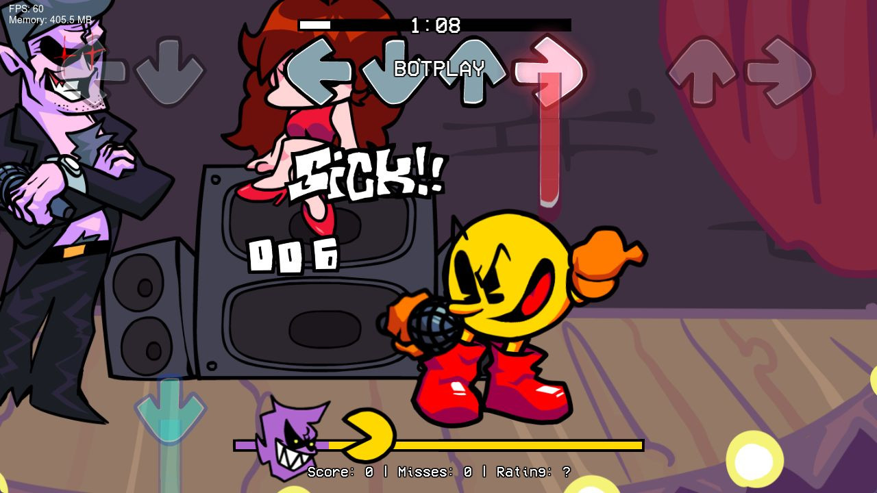 Playable Pac-Man Mod for Friday Night Funkin' | FNF Mods