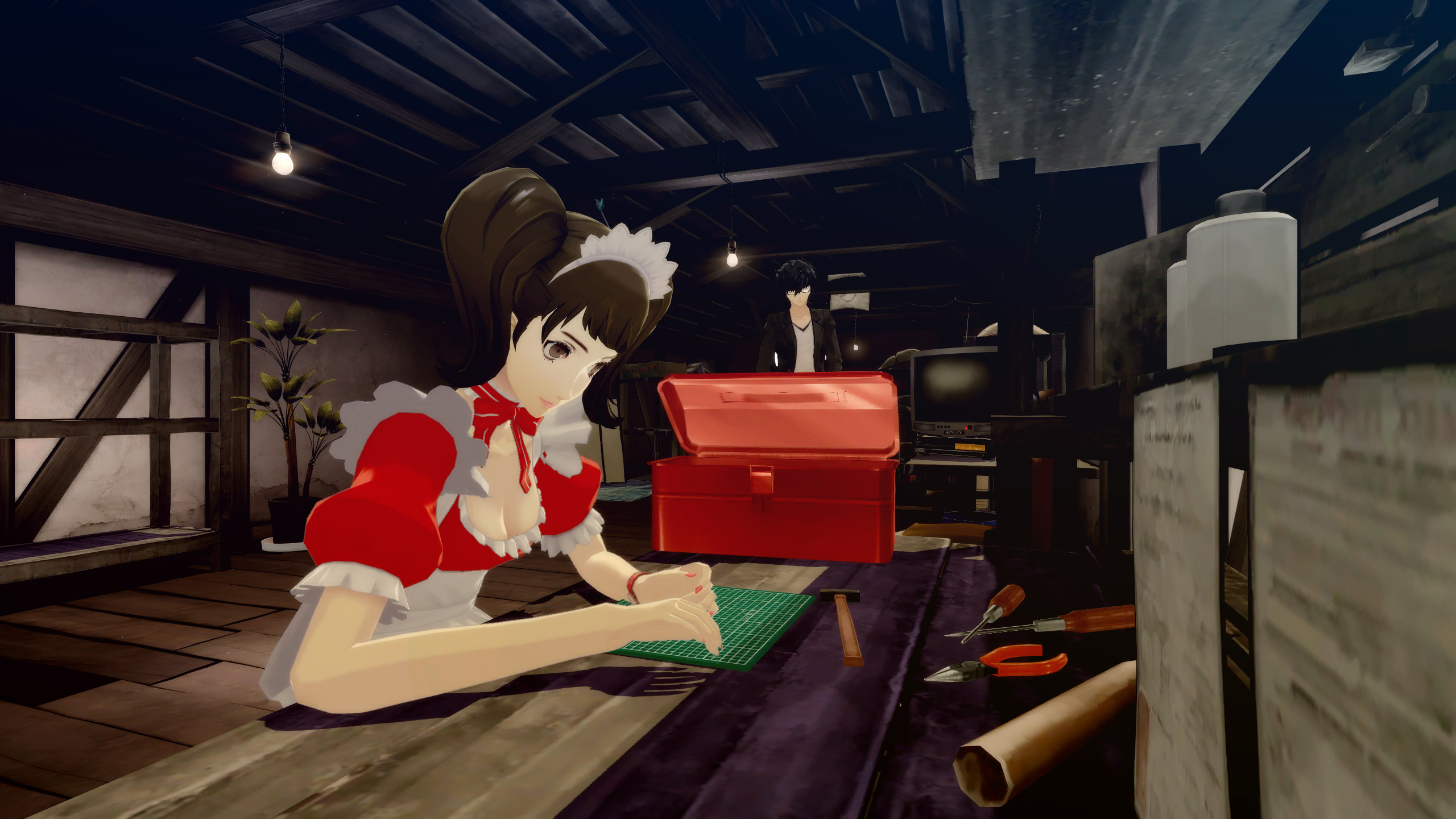 Pizza Hut Maid Kawakami Mod for Persona 5 Royal (PC) | P5R (PC) Mods