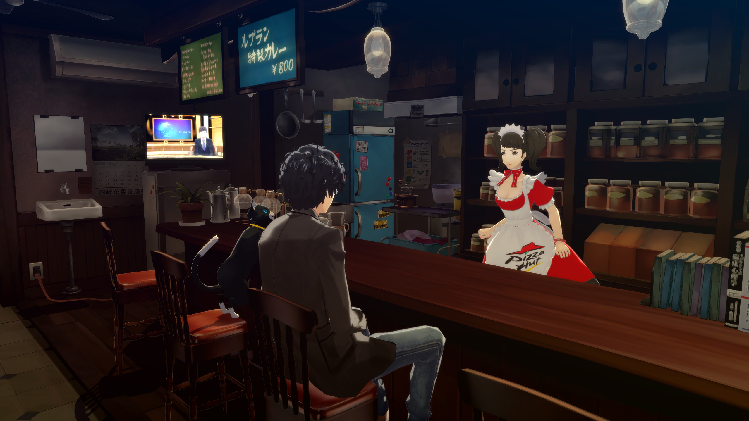Pizza Hut Maid Kawakami Mod for Persona 5 Royal (PC) | P5R (PC) Mods