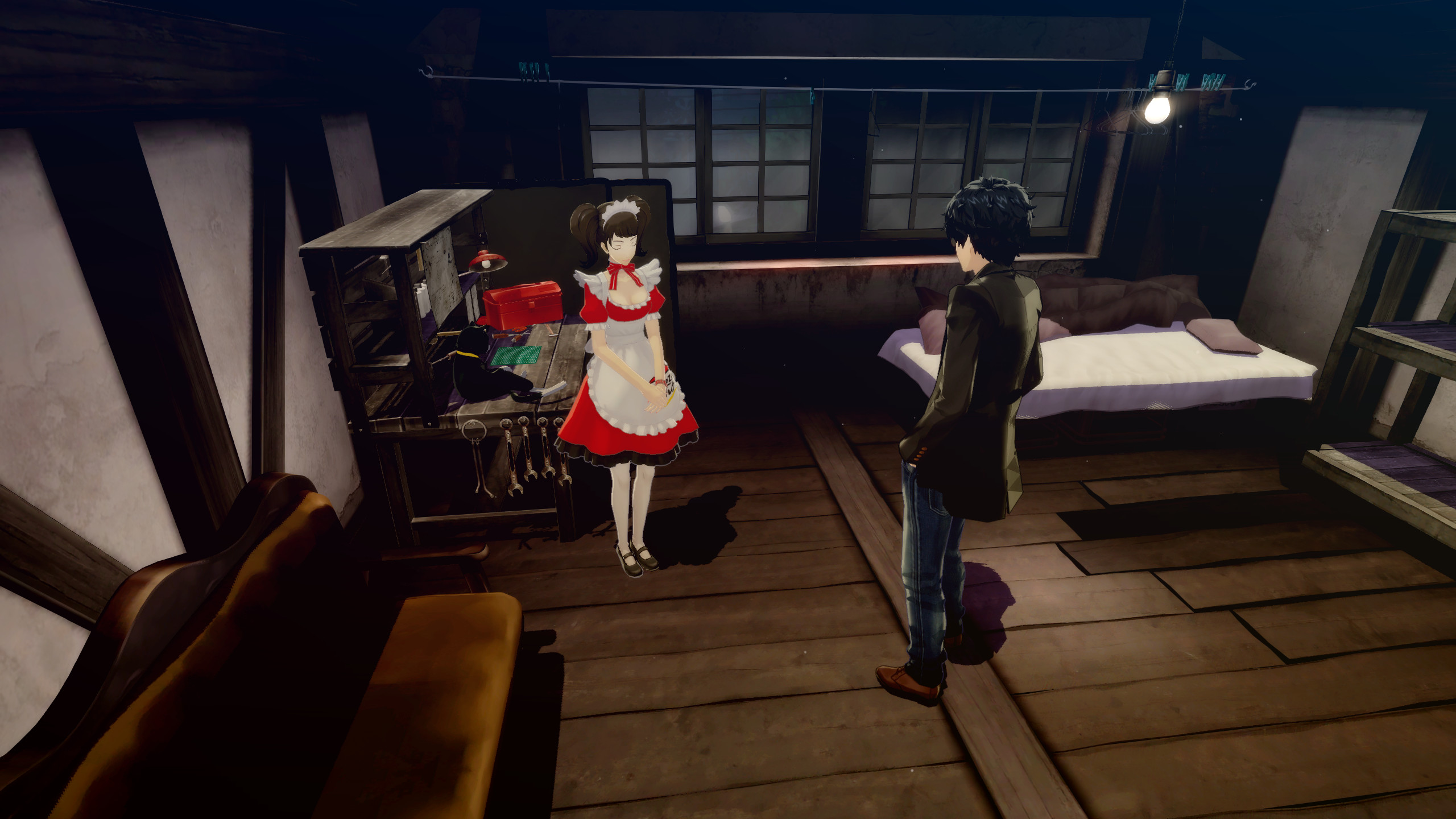 Pizza Hut Maid Kawakami Mod for Persona 5 Royal (PC) | P5R (PC) Mods