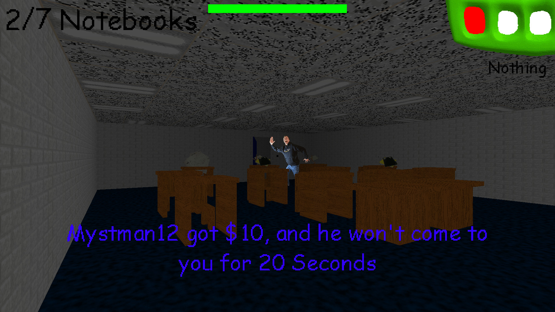 Mystman Had Enough! Mod for Baldi's Basics | Baldi Mods
