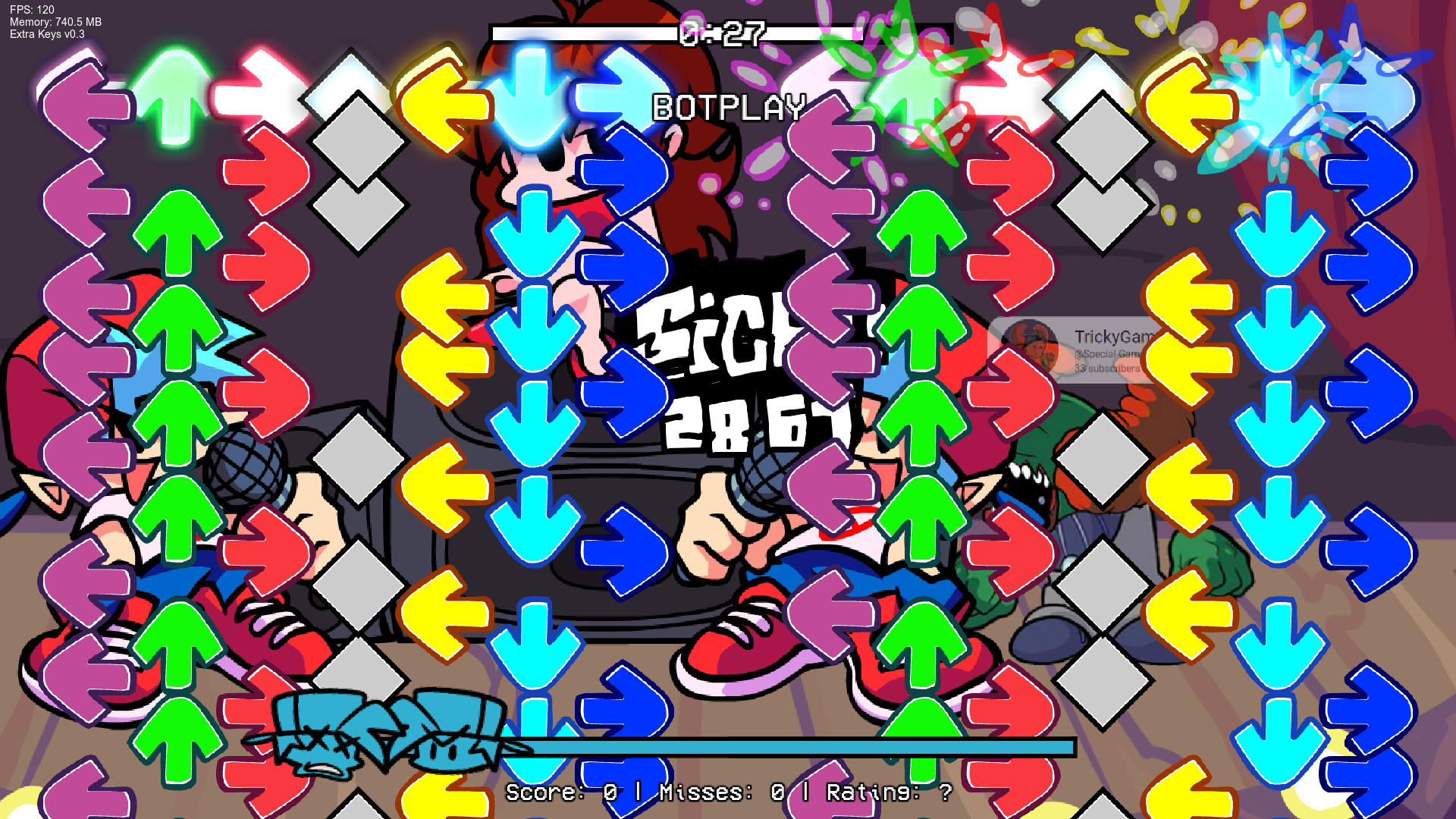 Bytes 7key (FAN CHART) [Friday Night Funkin'] [Mods]