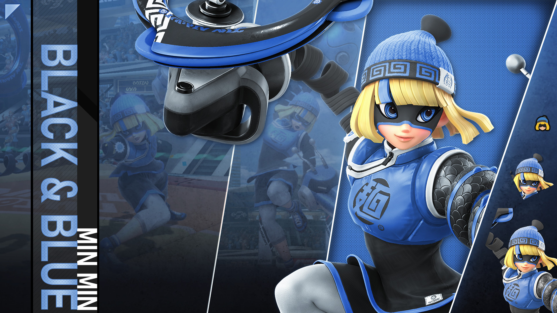 Black and Blue Min Min Mod for Super Smash Bros. Ultimate | SSBU Mods
