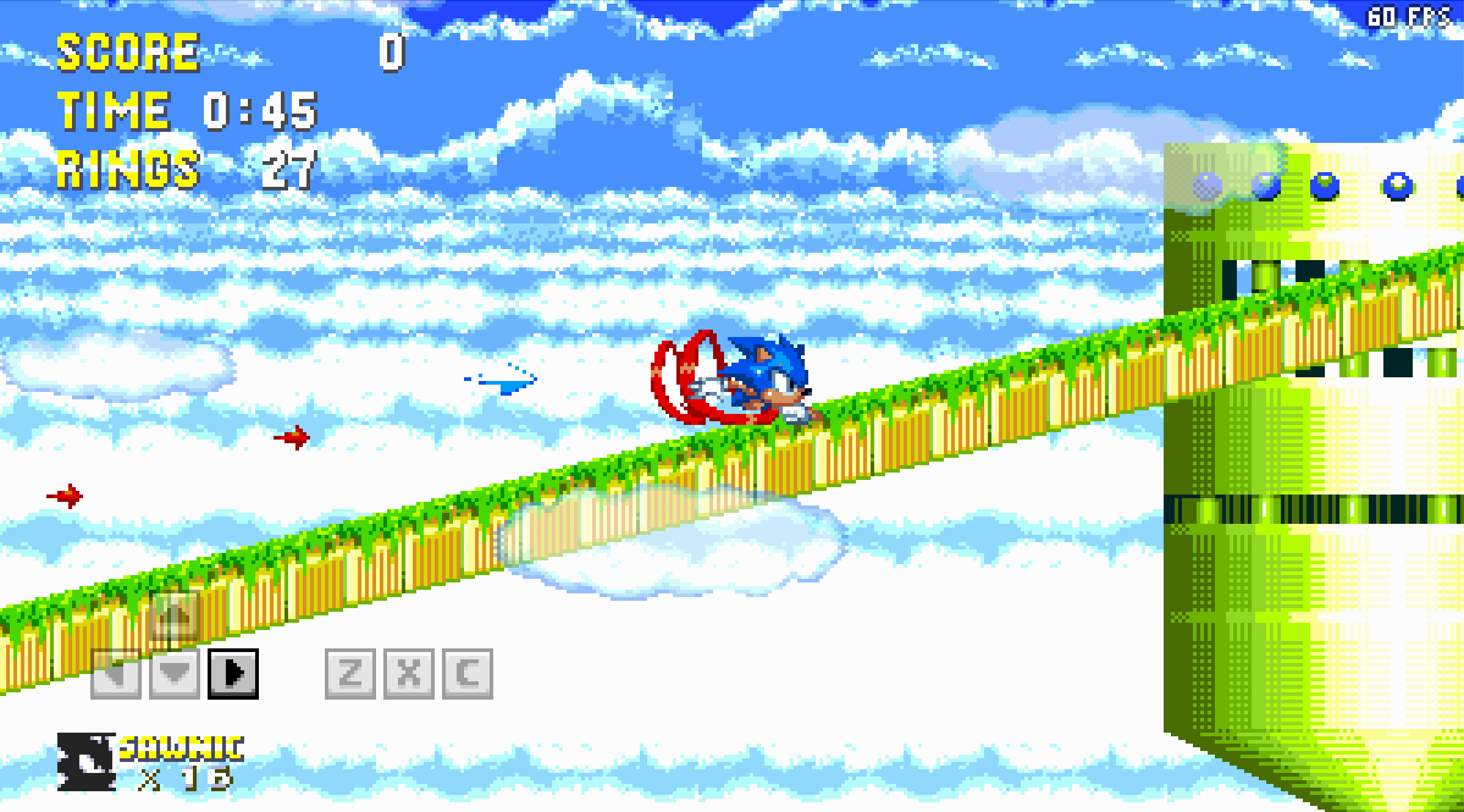 SAWNIC (Official Newtrogic Panic Sonic mod) Mod for Sonic 3 A.I.R. | S3AIR Mods