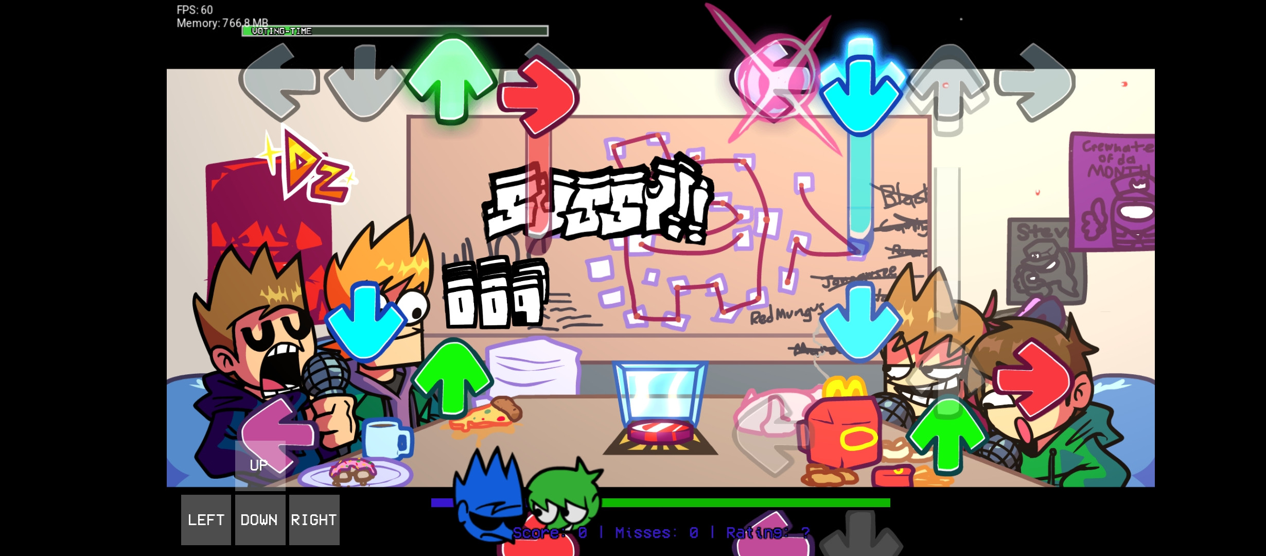 voting-time but eddswrold Mod for Friday Night Funkin' | FNF Mods