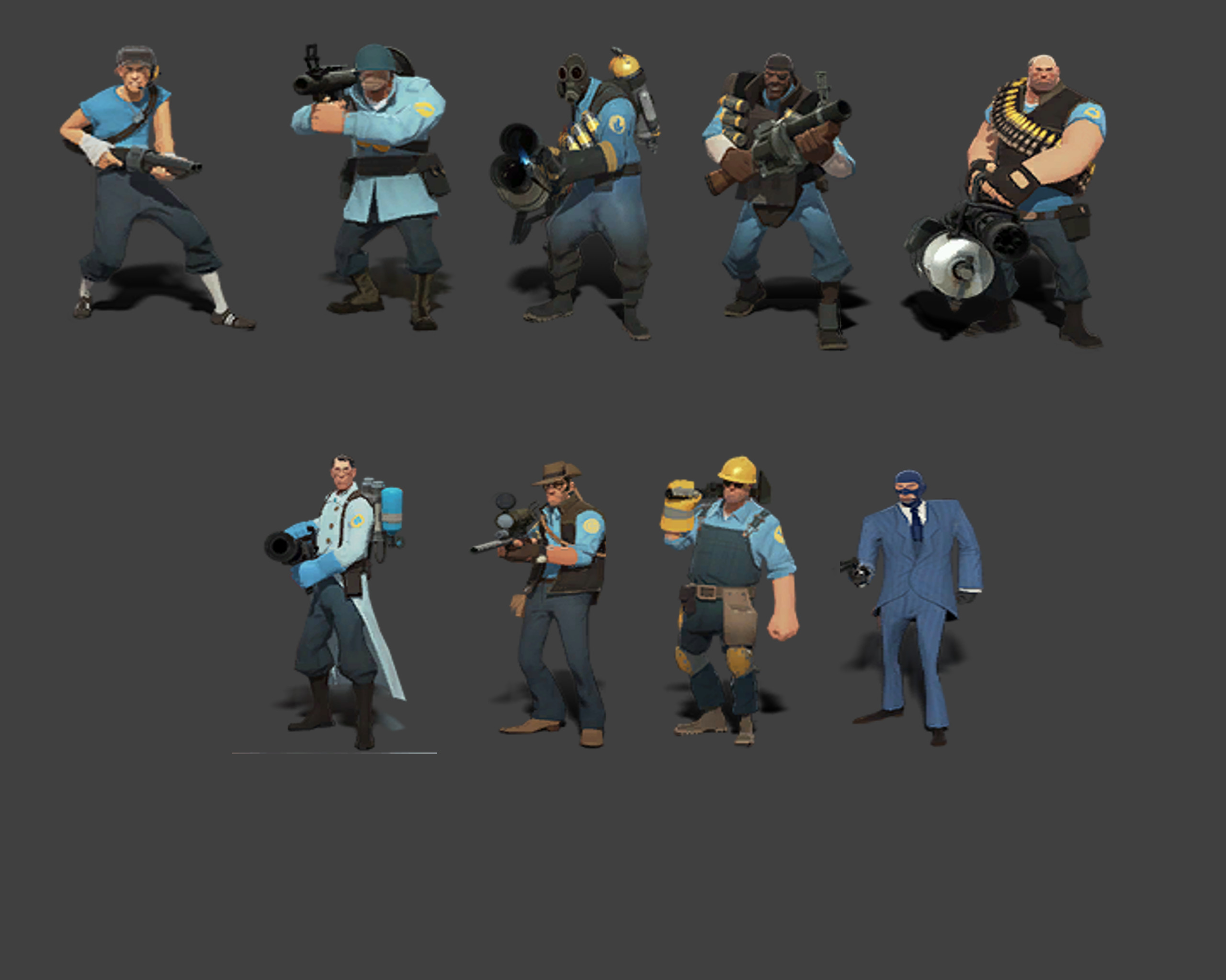 TF2C Class select Portraits. Mod for Open Fortress | OF Mods