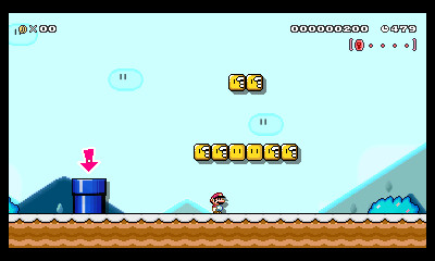 SMW Snow Theme Mod for Super Mario Maker for Nintendo 3DS | SMM3DS Mods
