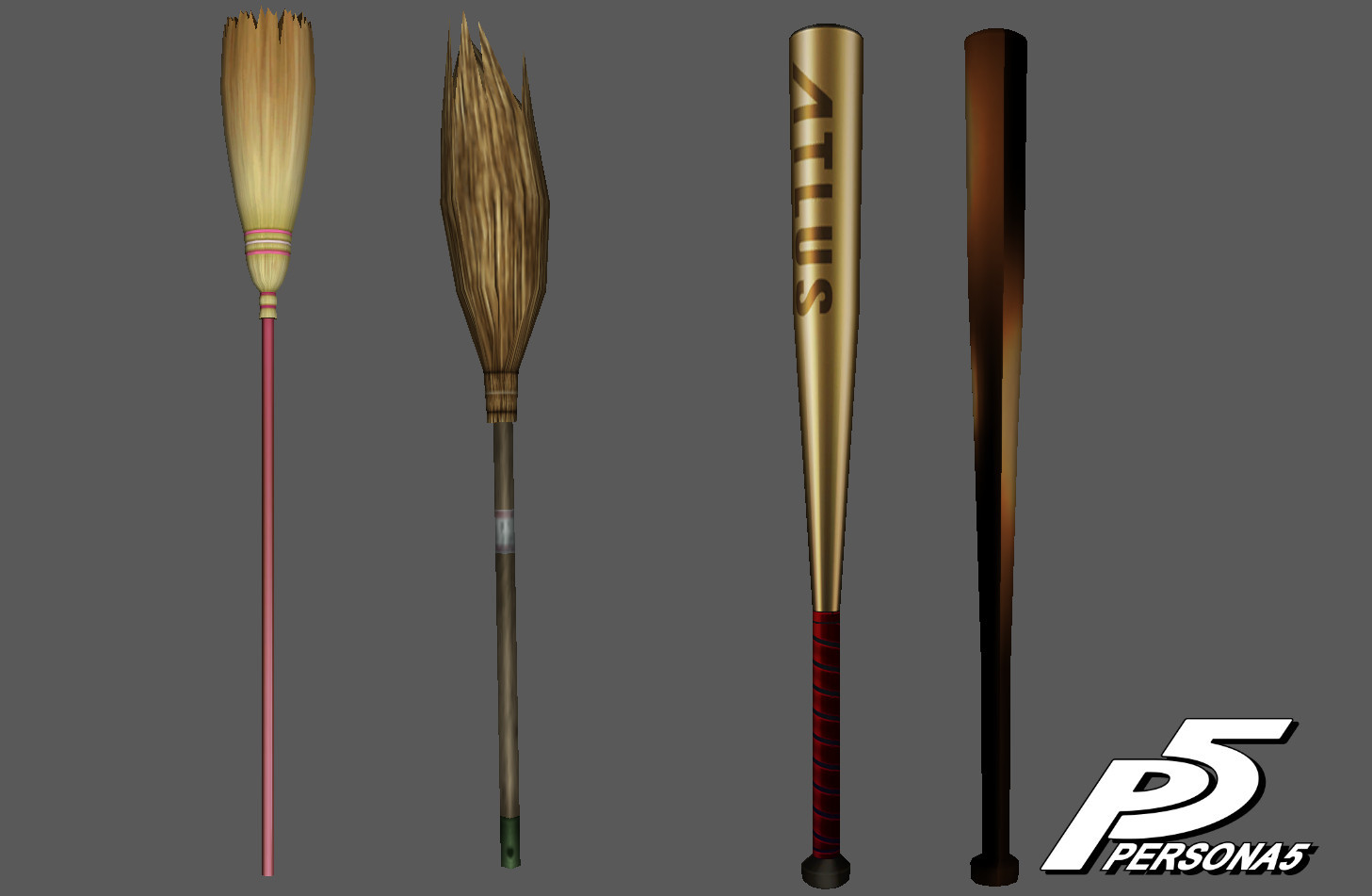 Less Flat Weapons (Vita) [Persona 4 Golden (Vita)] [Mods]