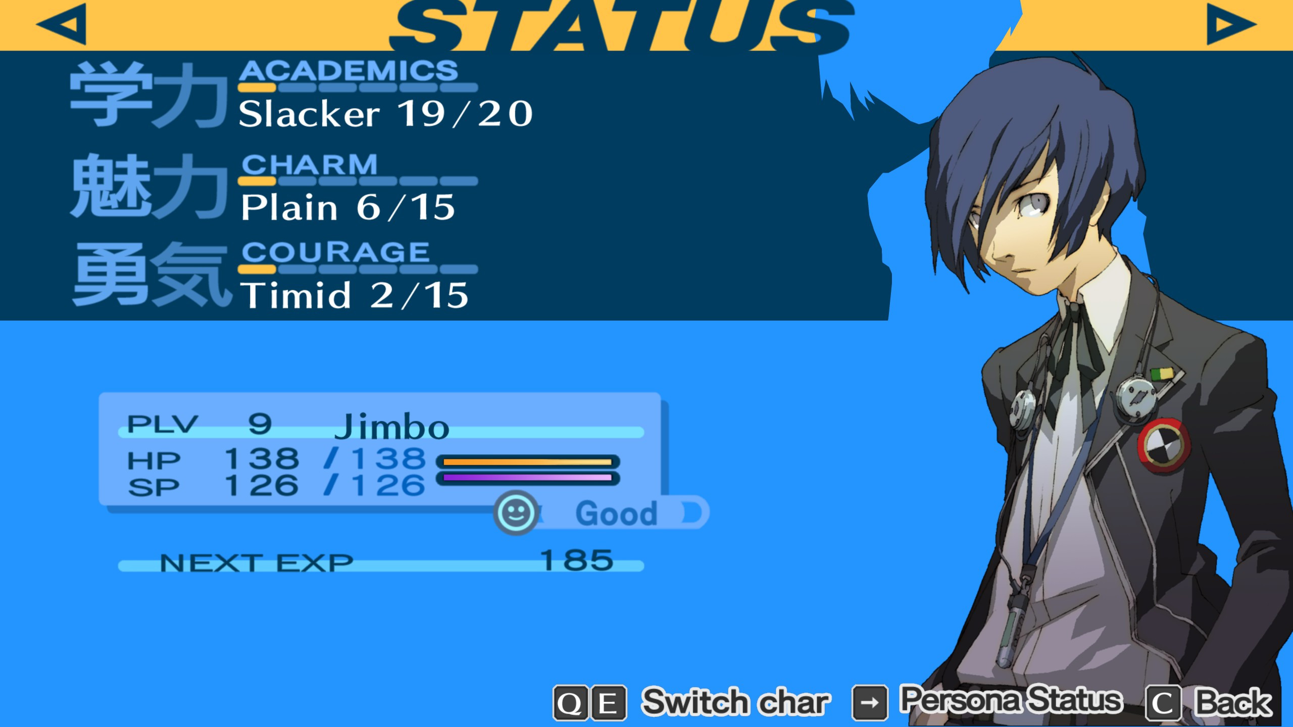 Social Stat Tracker Mod for Persona 3 Portable (PC) | P3P PC Mods