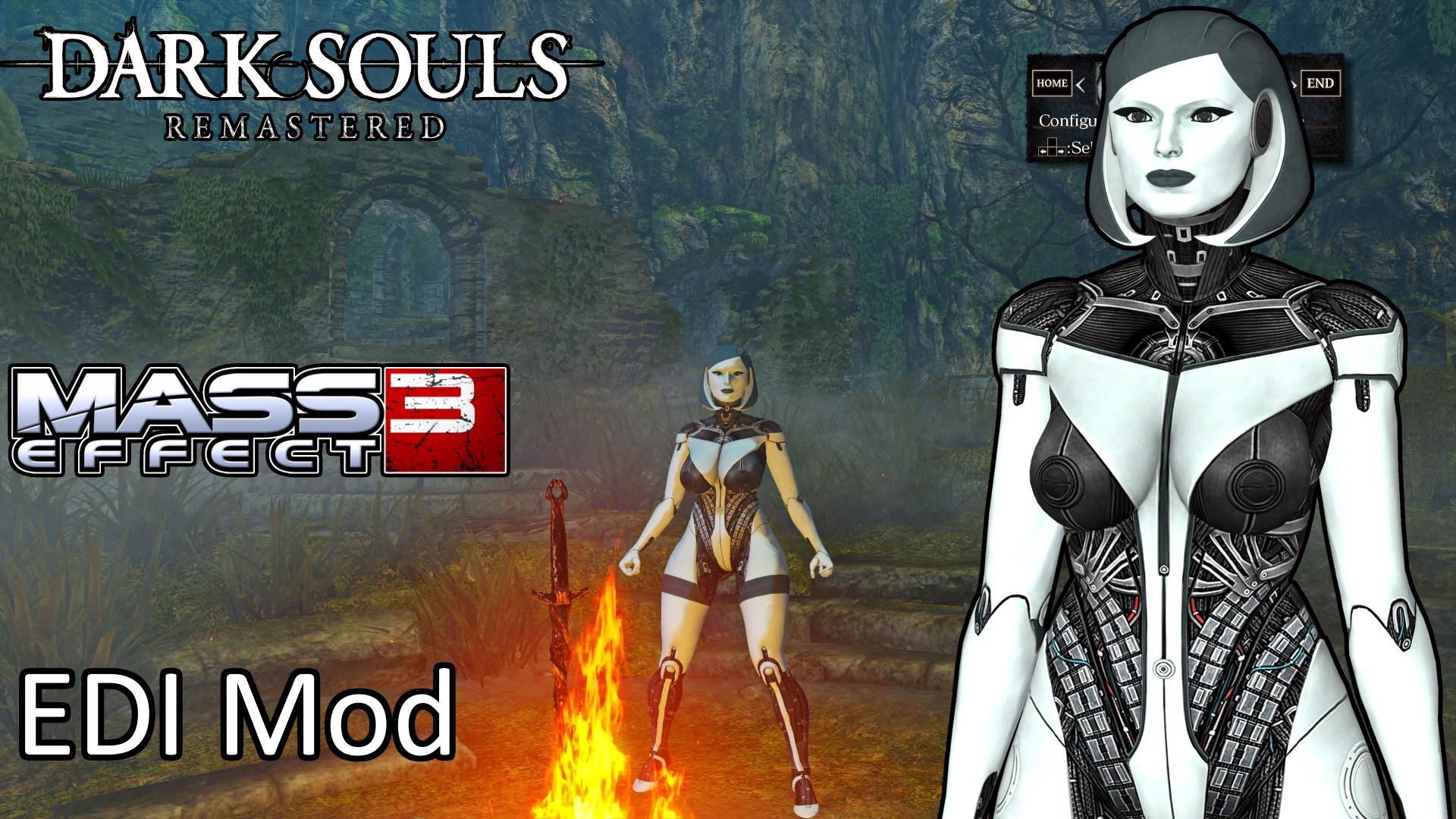 Dark Souls Remastered Mass Effect 3 EDI Mod [Dark Souls Remastered] [Mods]