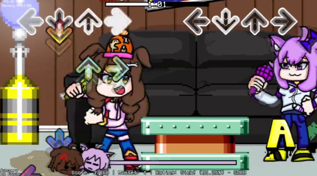 Playable Hololive Funkin Nekomata Okayu [Friday Night Funkin'] [Mods]