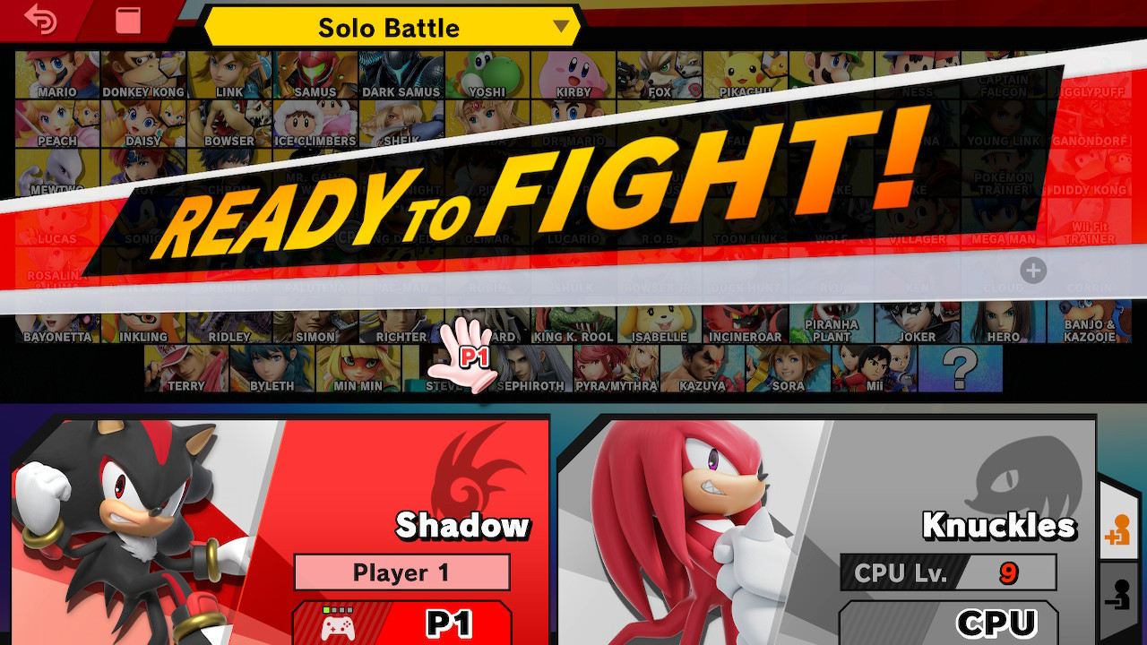 Shadow & Knuckles Series Icons Mod for Super Smash Bros. Ultimate ...