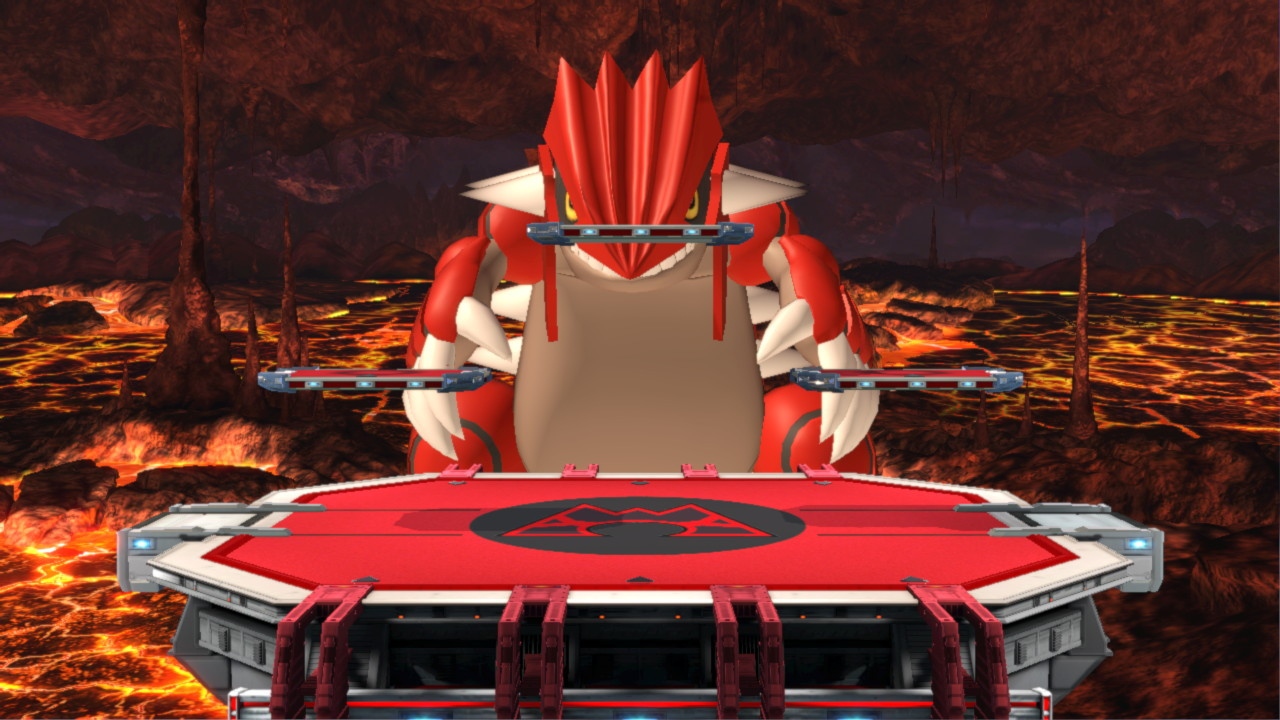 Groudon's Fiery Caldera (Team Magma Stadium) Mod for Super Smash Bros. Ultimate | SSBU Mods