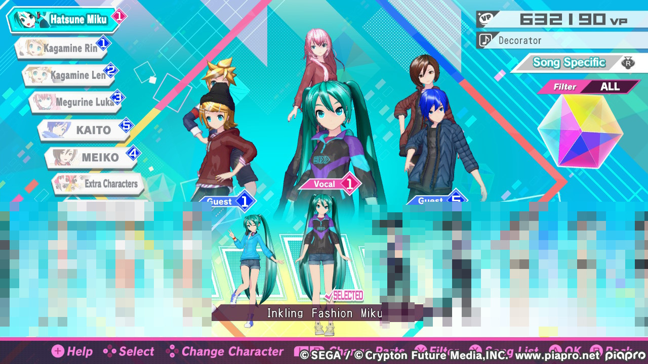 Switch Inkling Fashion Virtual Singers [Hatsune Miku: Project Diva ...